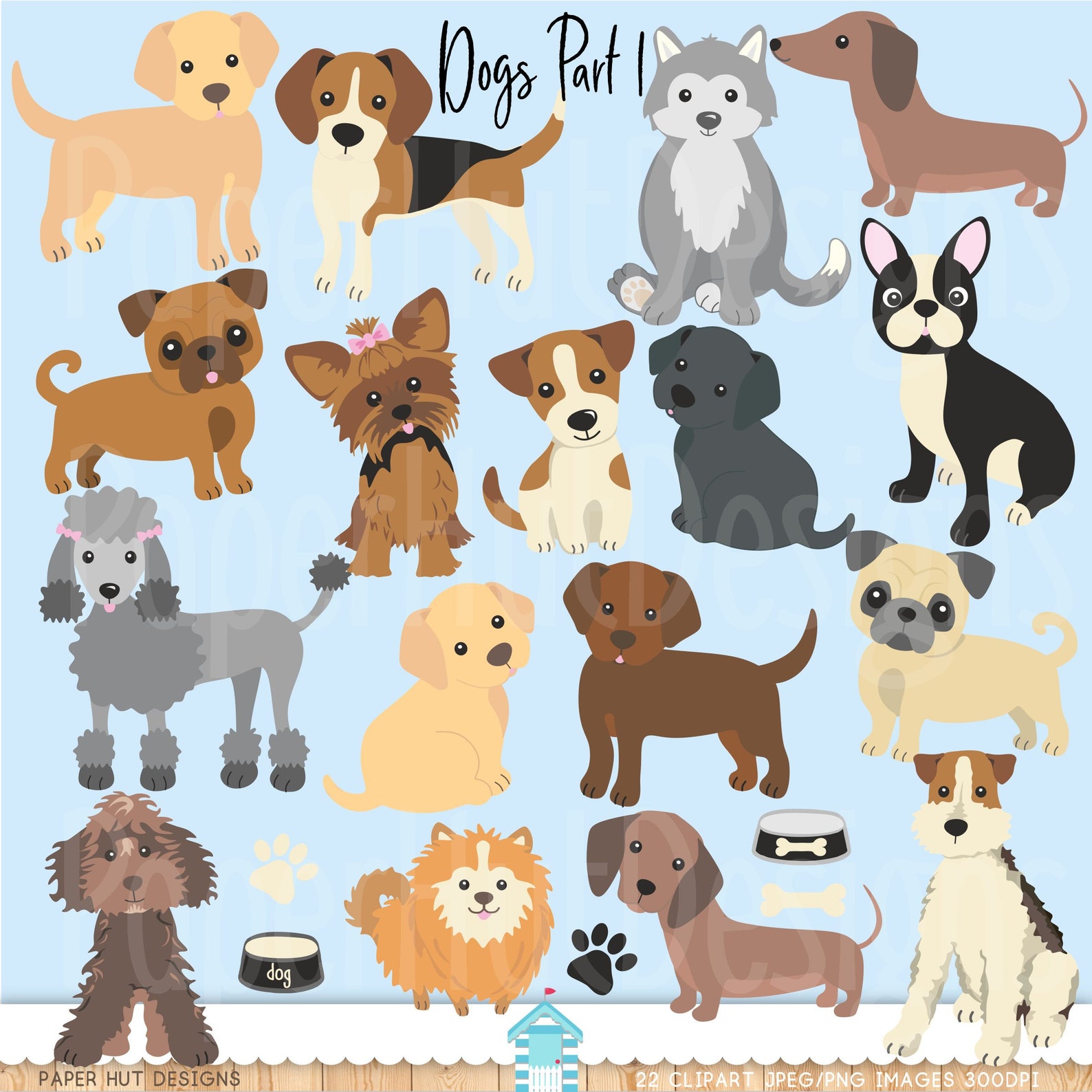 Dog Clipart-Dog Clip Art-Puppy Clipart-Puppies-Puppy Dog | Etsy