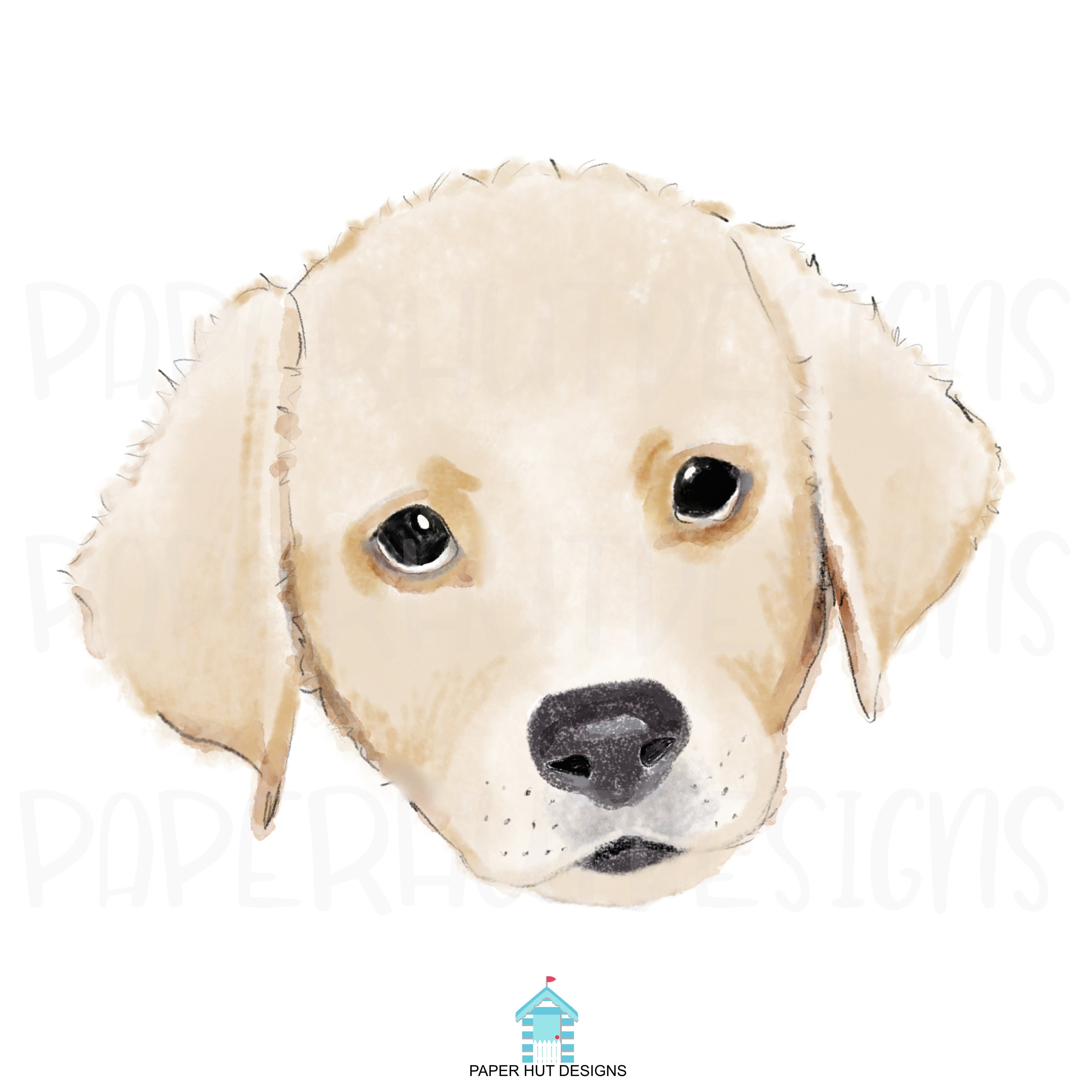 Watercolor Golden Labrador Digital Clipart Designsublimation - Etsy
