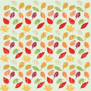 Fall Digital Papers-autumn Digital Papers-autumn Scrapbook Paper-leaves ...