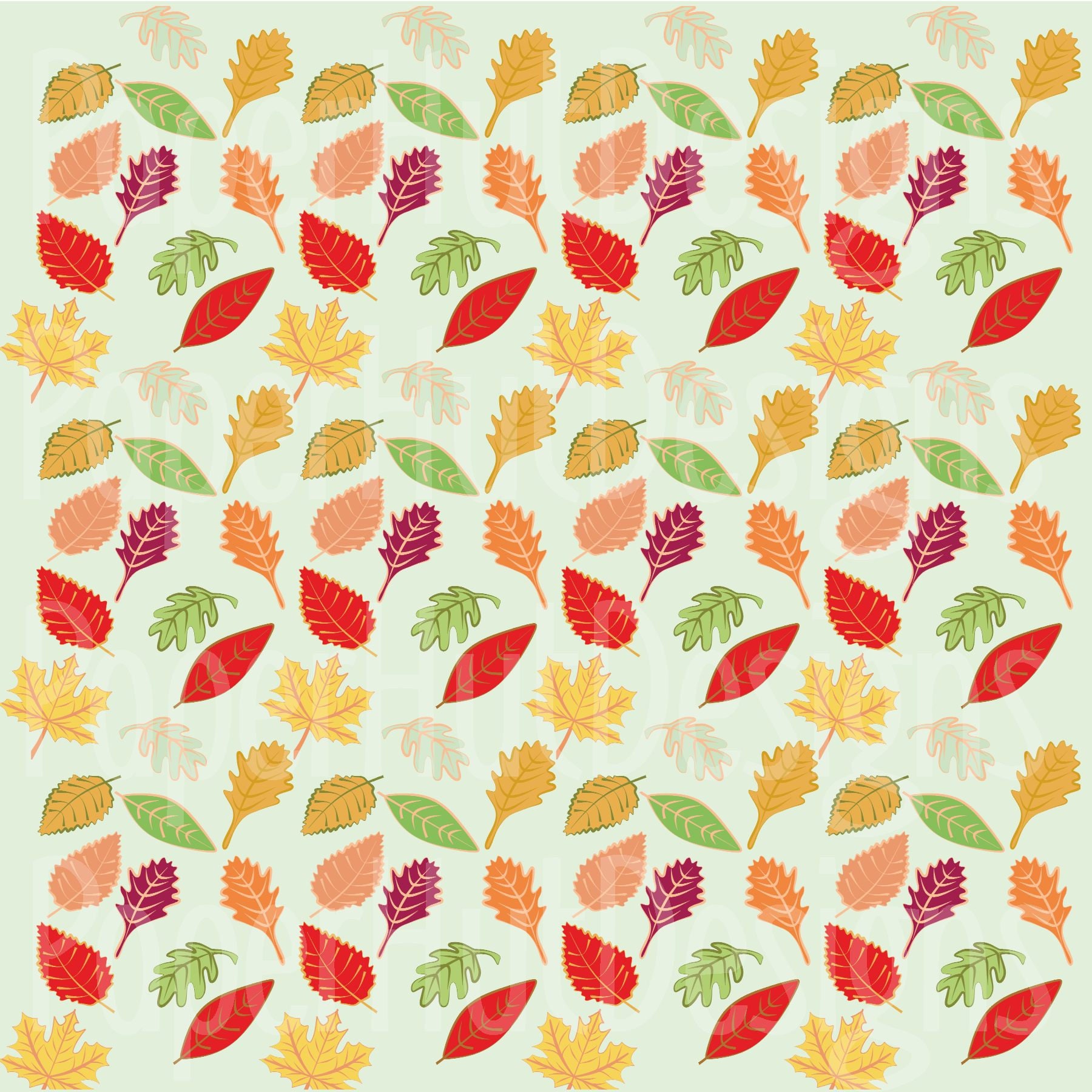 Fall Digital Papers-Autumn Digital Papers-Autumn Scrapbook | Etsy