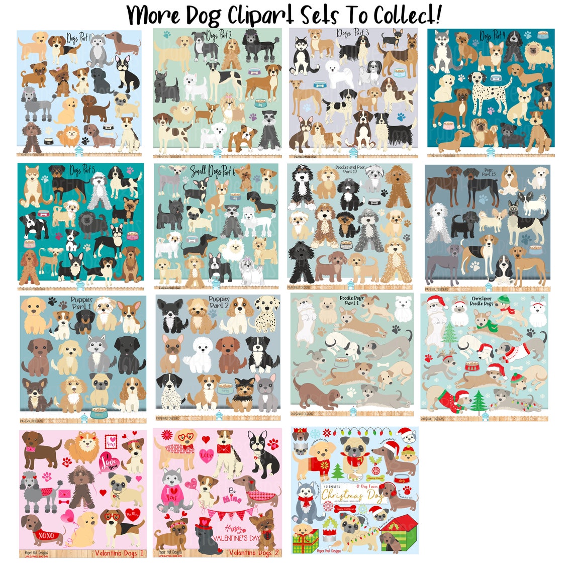 Puppy Dog ClipartDog ClipartPuppiesPuppy Clip ArtDog Clip | Etsy