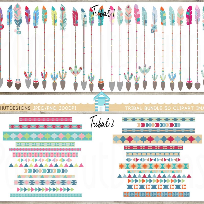 Tribal Clipart - Etsy