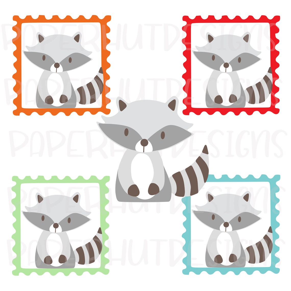 Woodland Animals Stamps Clipart-forest Animals Clip Art-animal - Etsy UK