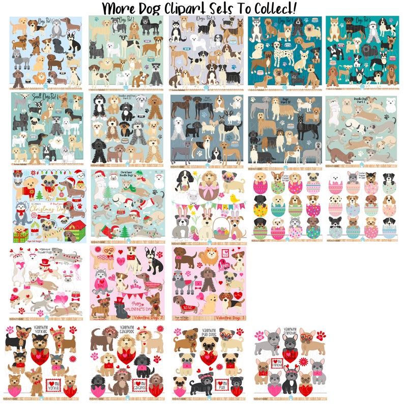 Dog Clipart-puppy Clipart-dogs Clip - Etsy