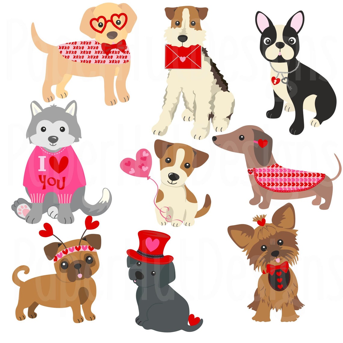 Valentine Dogs Clipart 2-valentine Clipart-dog Clipart-puppy Clipart ...