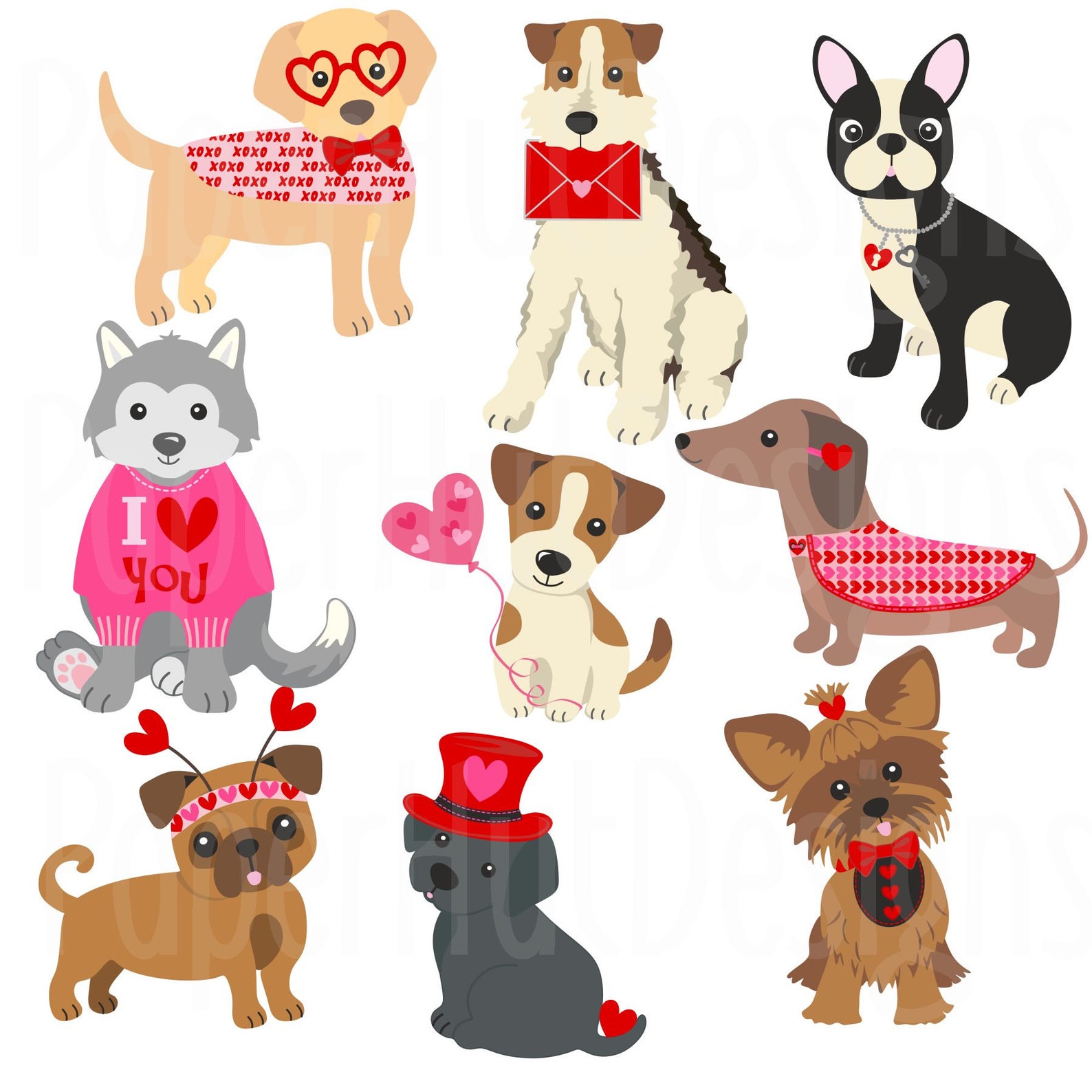 Valentine Dogs Clipart 2-valentine Clipart-dog Clipart-puppy Clipart ...