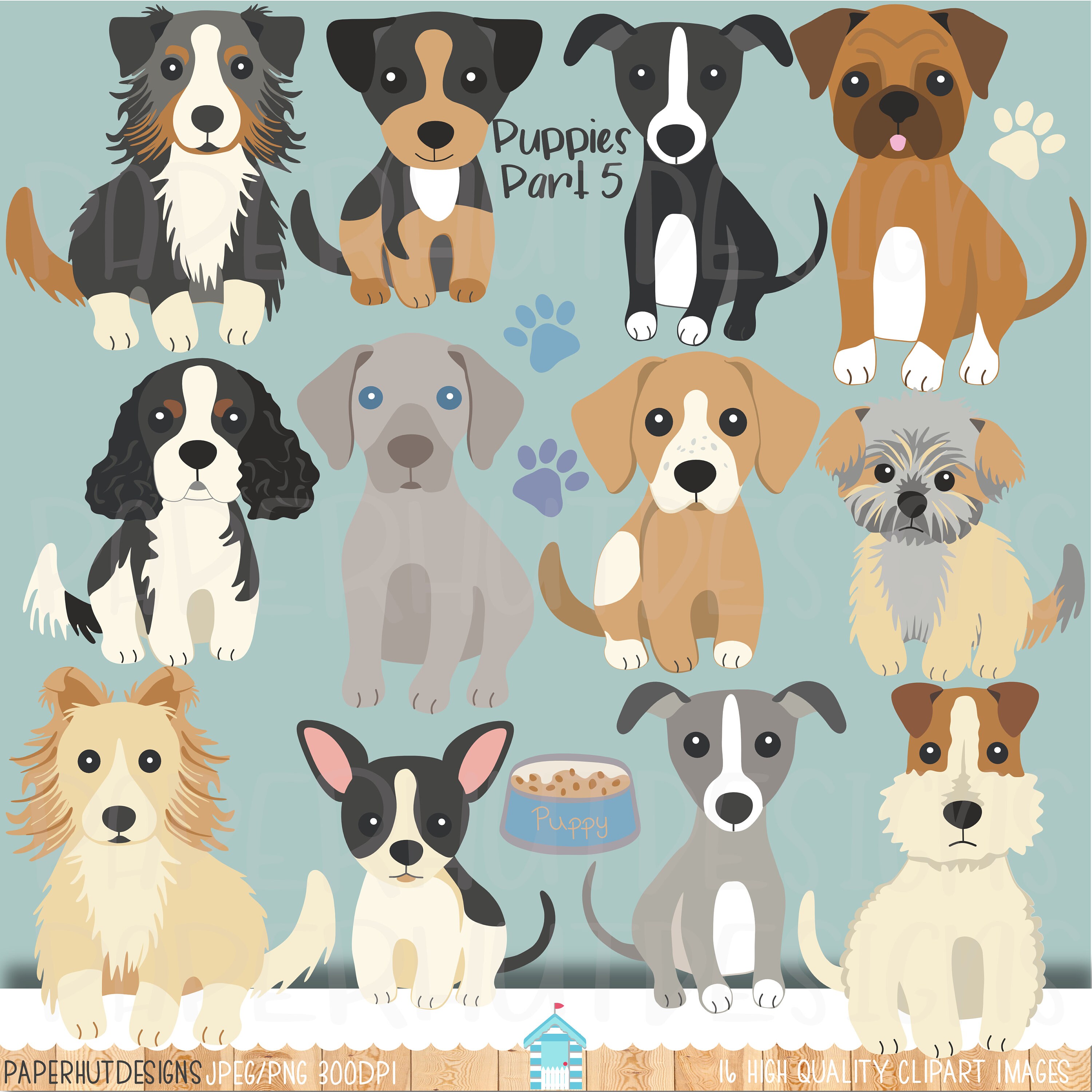 Puppy Dog Clipartpuppiesdog Clip Artpuppy Clip - Etsy