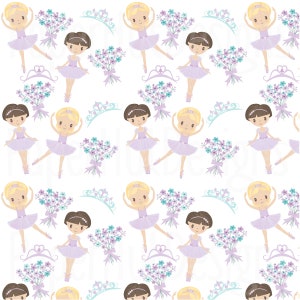 Ballerina Clipart-ballet Clipart-ballerina Clip Art & Digital Paper Set ...