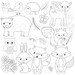 Woodland Animals Digital Stamps|forest Animals Digital Stamps|woodland ...