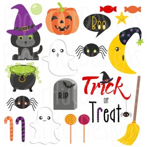 Halloween Clipart-halloween Clip Art & Halloween Digital Papers Cat-owl ...