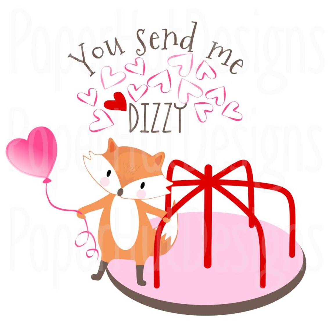 Valentine Clipart-woodland Animal Clipart Cute Valentine Clip | Etsy