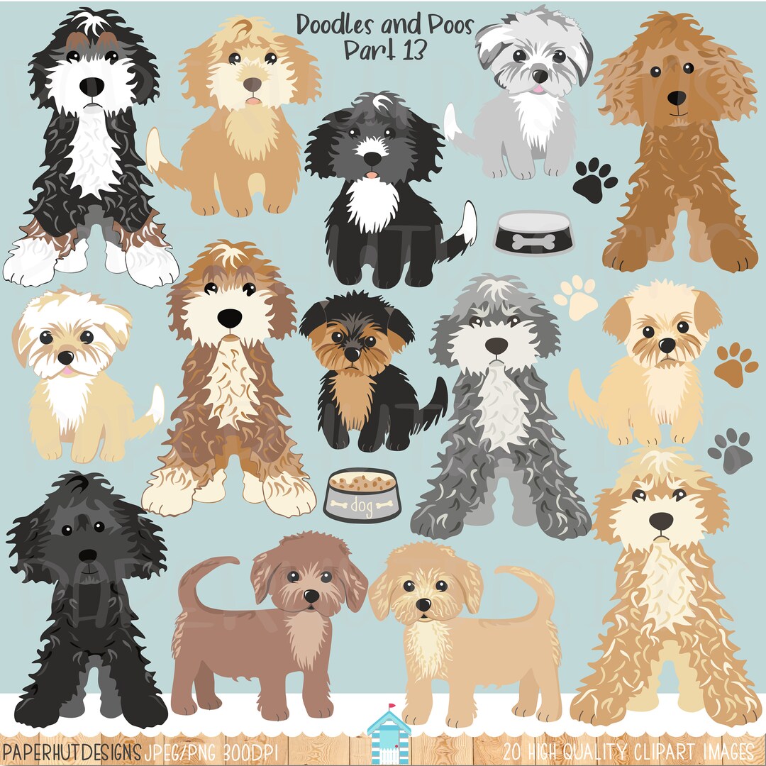 Dog Clipartdog Clip Art-dog Illustrationpuppy Dogsdogs - Etsy