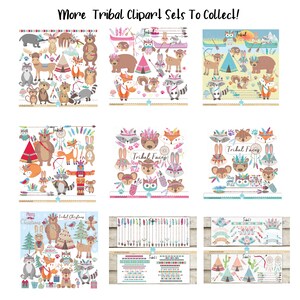 Tribal Clipart Bundle-tribal Boho Clip Art -american Indian-navajo ...