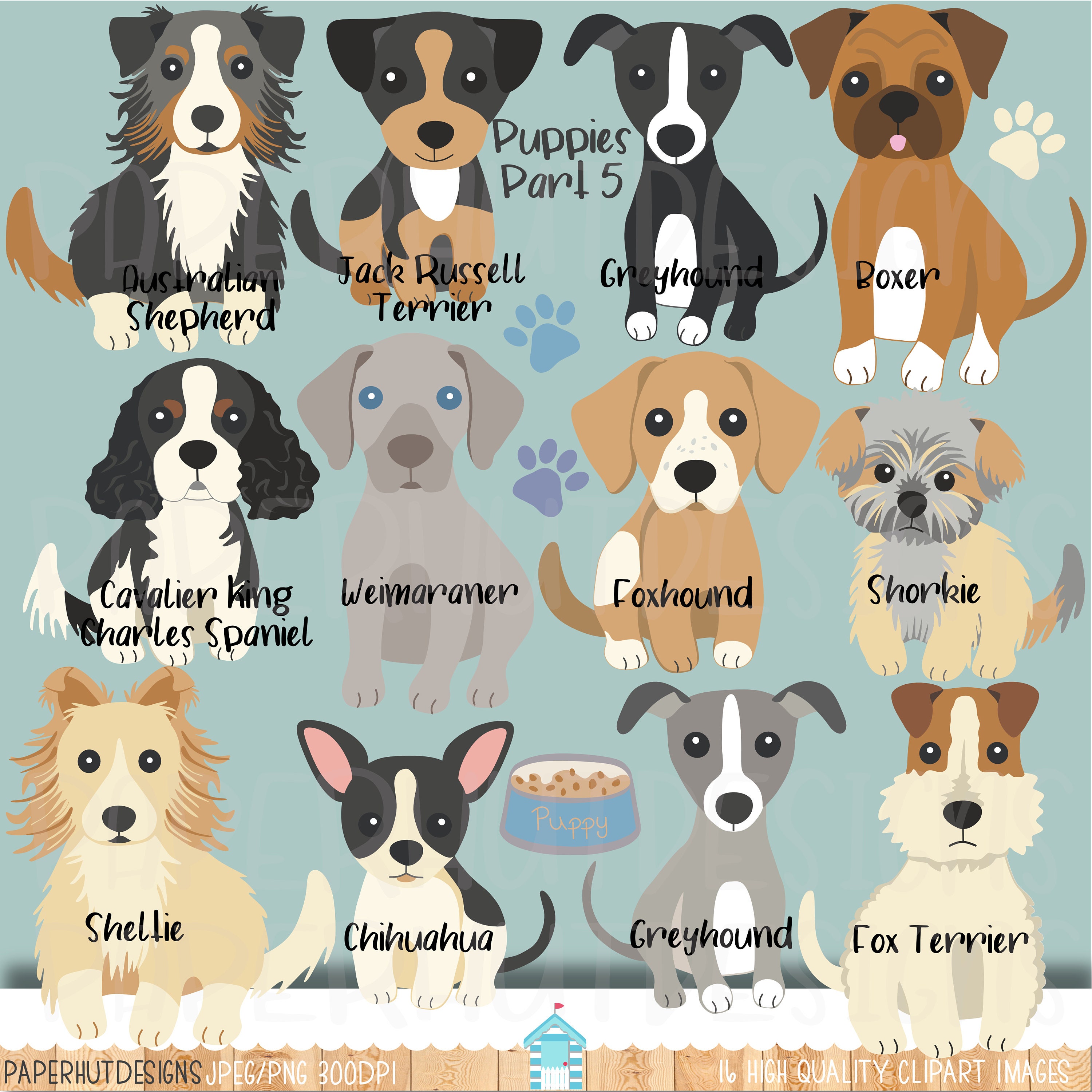 Puppy Dog Clipartpuppiesdog Clip Artpuppy Clip - Etsy