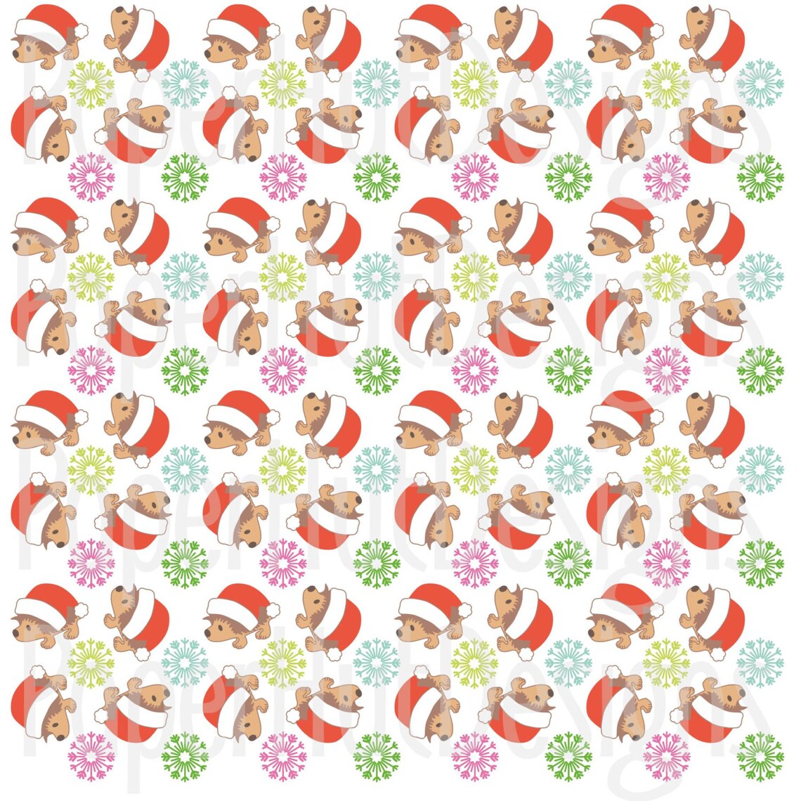 Christmas Owl Digital Papers-christmas Clipart-holiday Papers and Clip ...