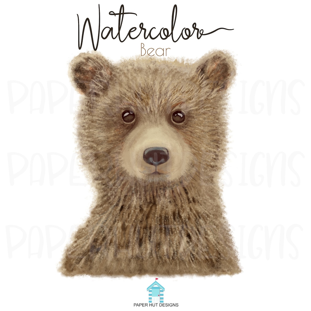 Watercolor Bear Digital Clipart|nursery Digital Bear Print| Watercolour ...