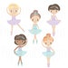 Ballerina Clipart-ballet Clipart-ballerina Clip Art & Digital Paper Set ...