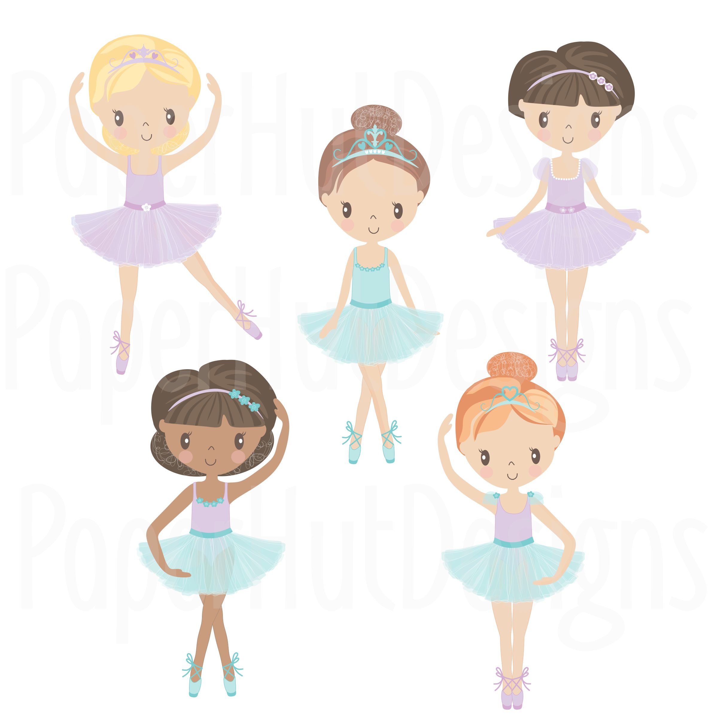 Ballerina Clipart-ballet Clipart-ballerina Clip Art & Digital - Etsy