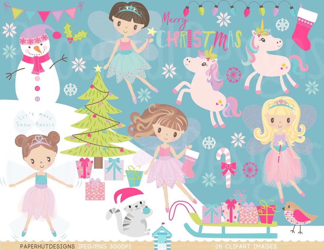 Christmas Fairy Clipart-girls Christmas Clipart-fairy Christmas Clip ...