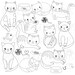 Cat Digital Stamps|kitten Digital Stamps|kitties Digital Stamps|kitty ...