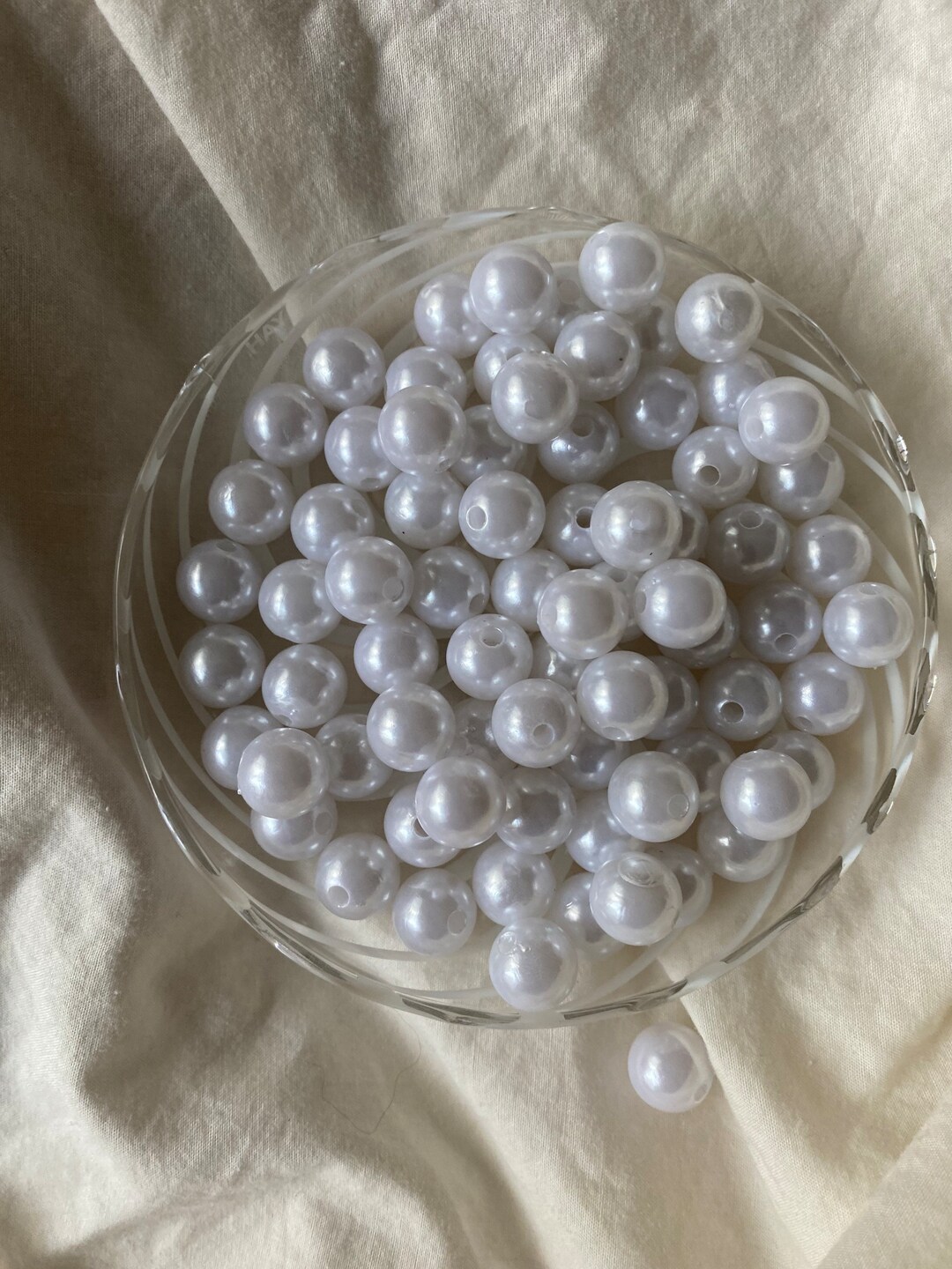 ACRYLIC PEARL BEADS Faux Pearl Beads 10mm in Diameter 20 - Etsy Australia