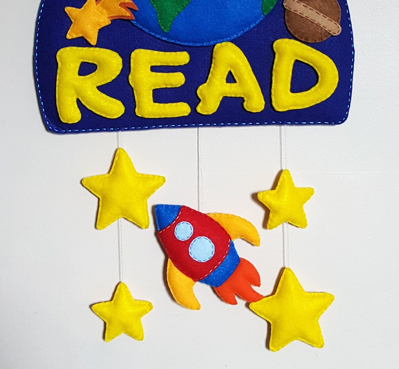 Space Theme Read Sign Space Nursery Reading Corner - Etsy