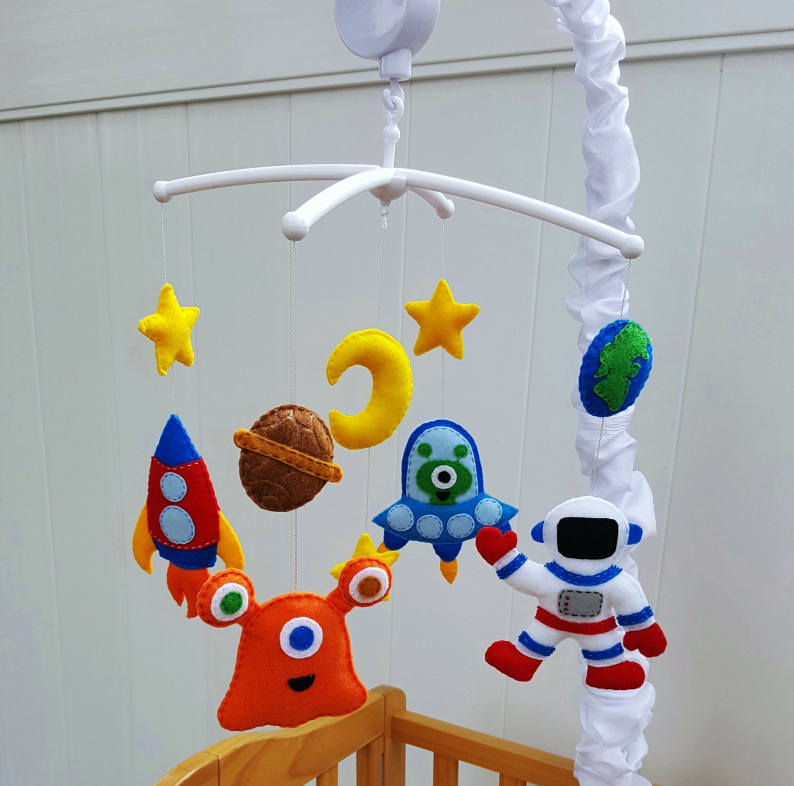 Space Baby Mobilebaby Boy Crib Mobilealien Crib Mobilebaby - Etsy