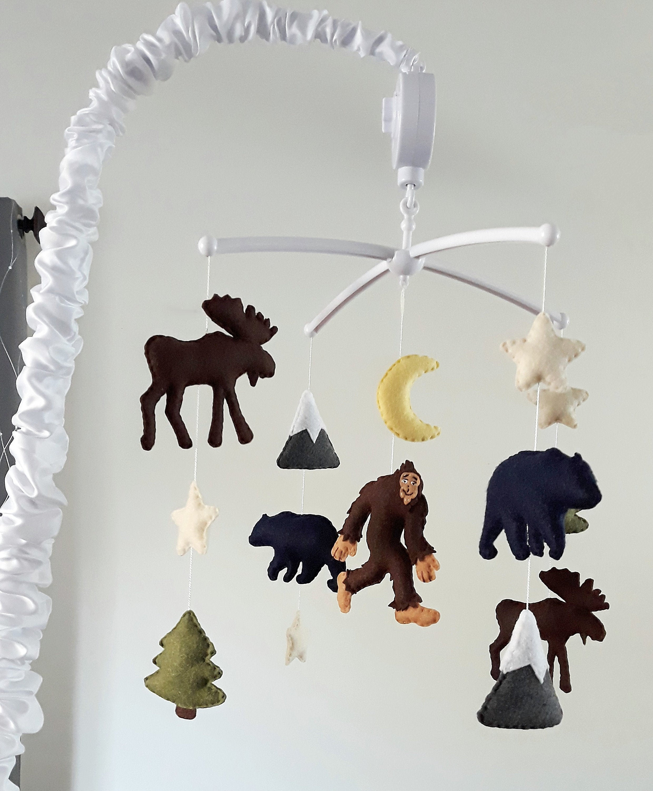 Bigfoot Baby Mobile Sasquatch Mobile Gift for Baby Woodland | Etsy