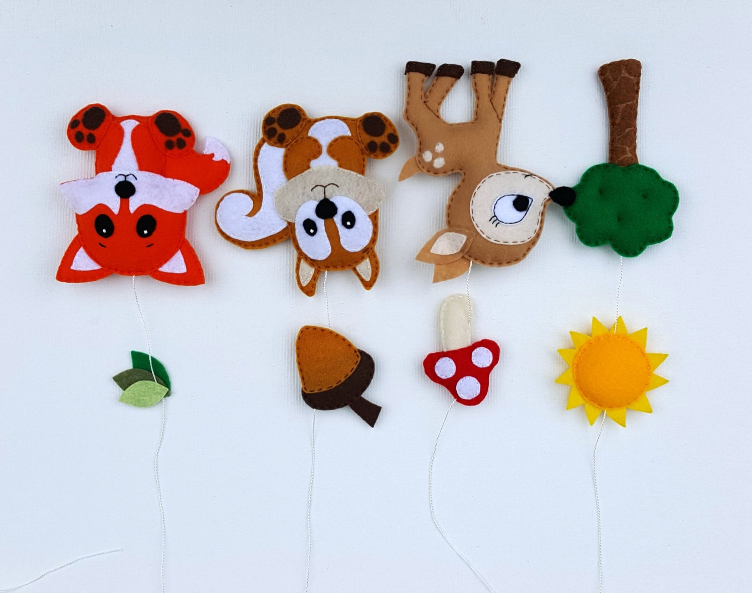 Cute Mobile Woodland Animals Baby Mobile Gift for Baby Felt - Etsy