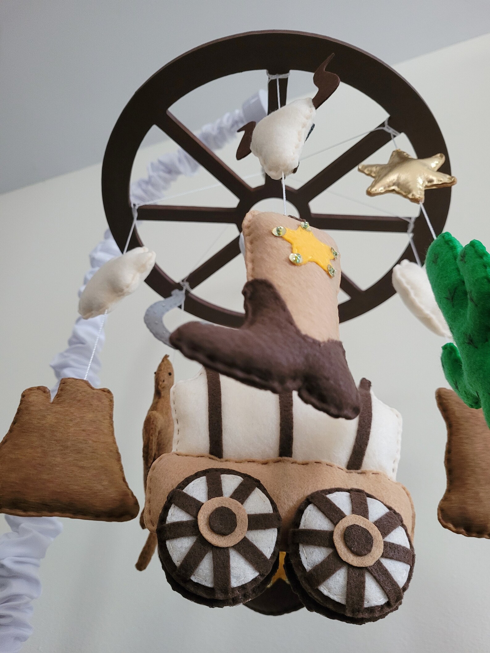 Covered Wagon Baby Mobile Vintage Cowboy Wagon Baby Mobile - Etsy