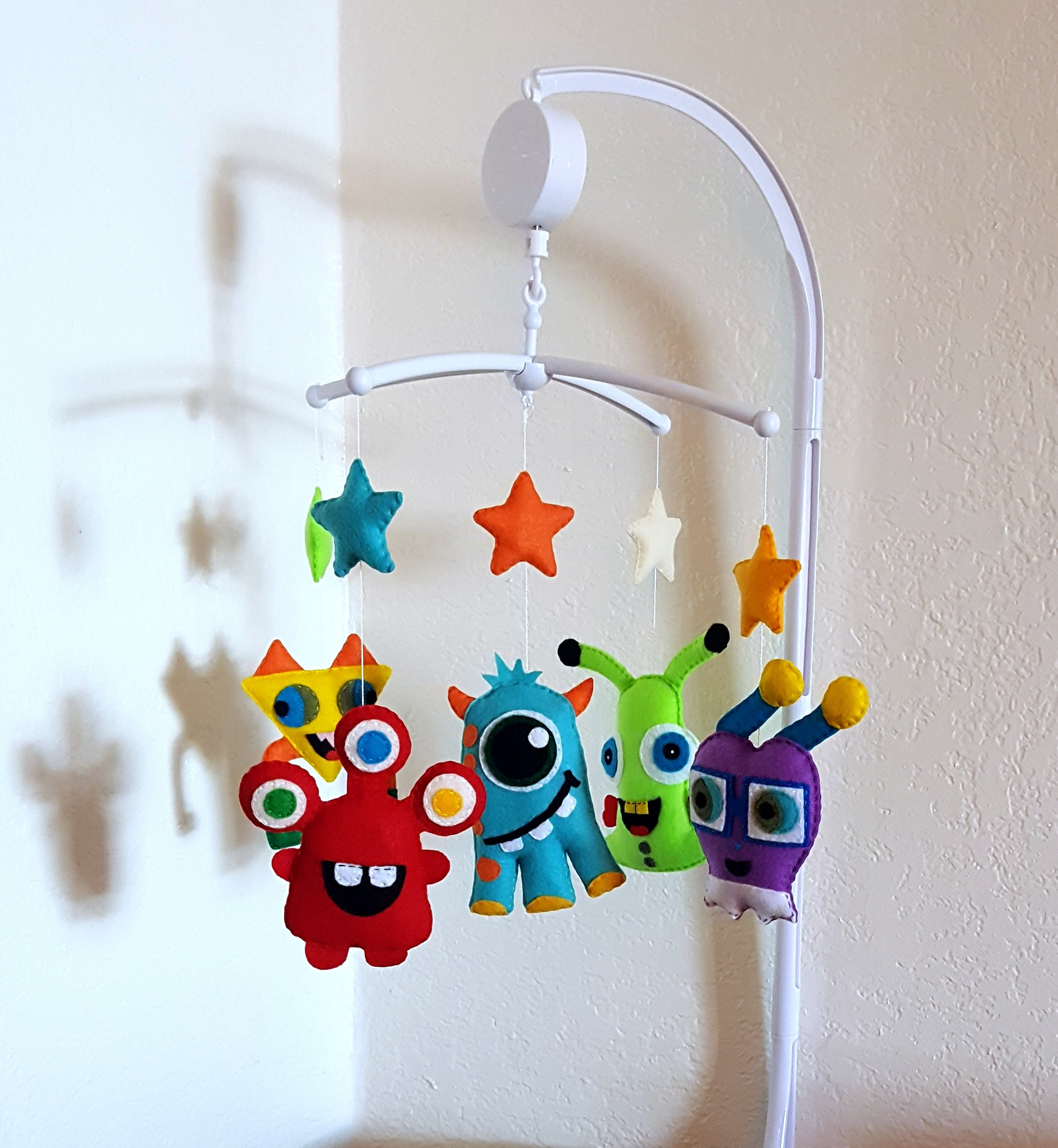 Monster baby mobileCute monster mobileBaby boy crib | Etsy