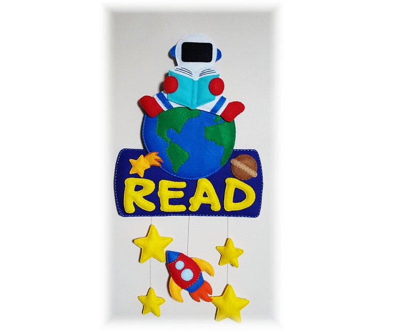 Space Theme Read Sign Space Nursery Reading Corner - Etsy