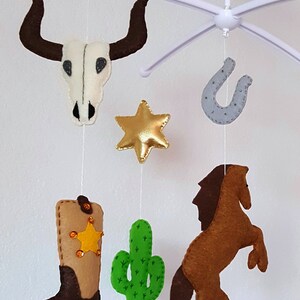 Cowboy Baby Mobile,wild West Crib Mobile,baby Boy Mobile,horse Mobile ...
