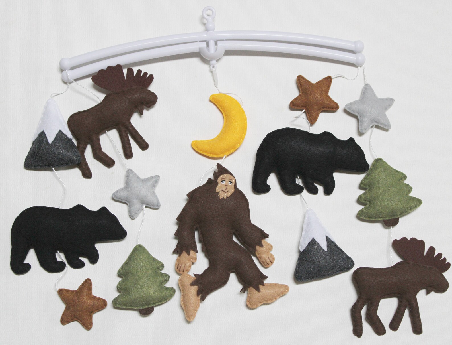 Bigfoot Baby Mobile Sasquatch Mobile Gift for Baby Woodland | Etsy