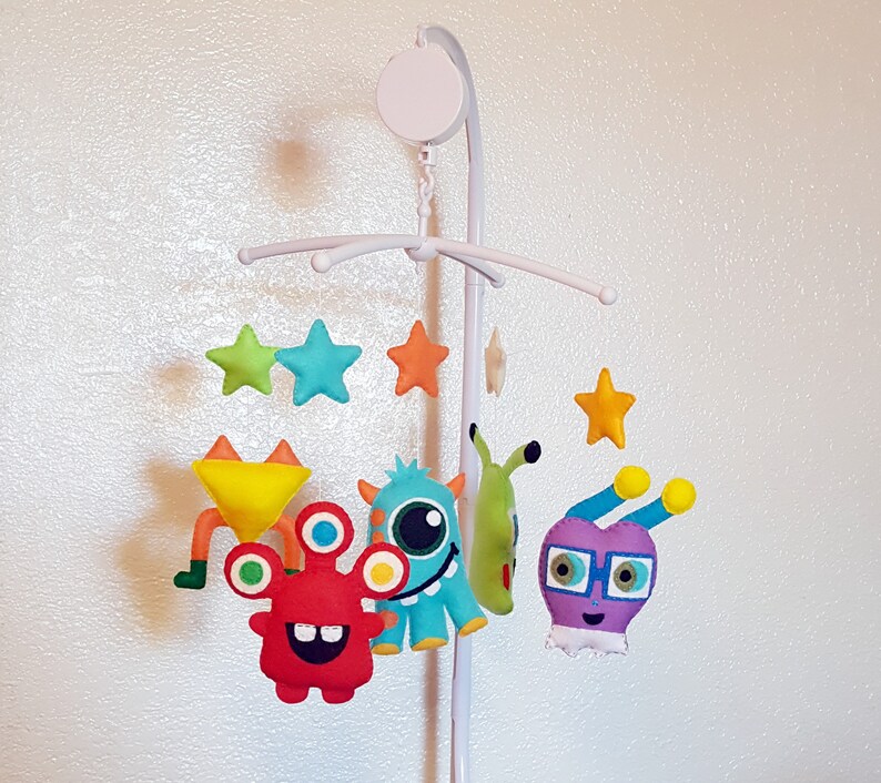 Monster baby mobileCute monster mobileBaby boy crib | Etsy