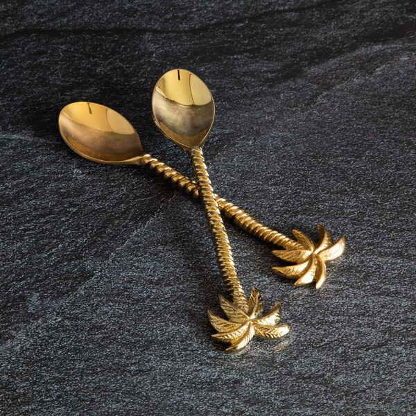Brass Salt Spoon - Etsy