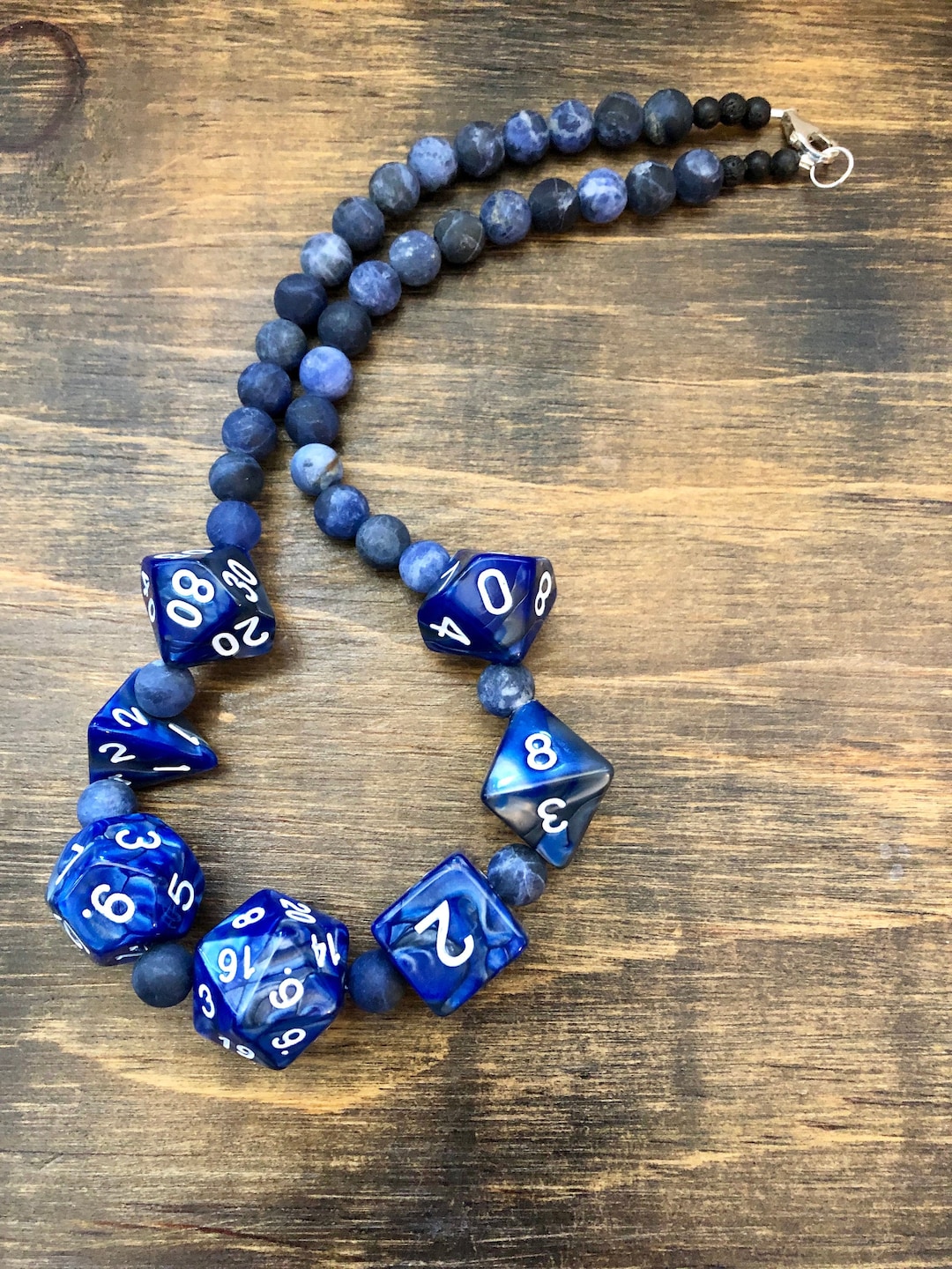 Dungeons and Dragons Necklace, Dnd Necklace, Dorian, Sodalite Beads ...