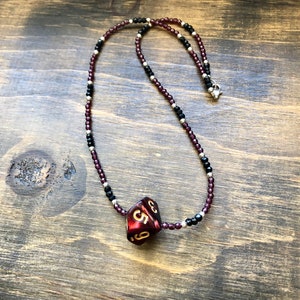 Critical Role Necklace, Keyleth, Garnet, Black Spinel & Sterling Silver ...