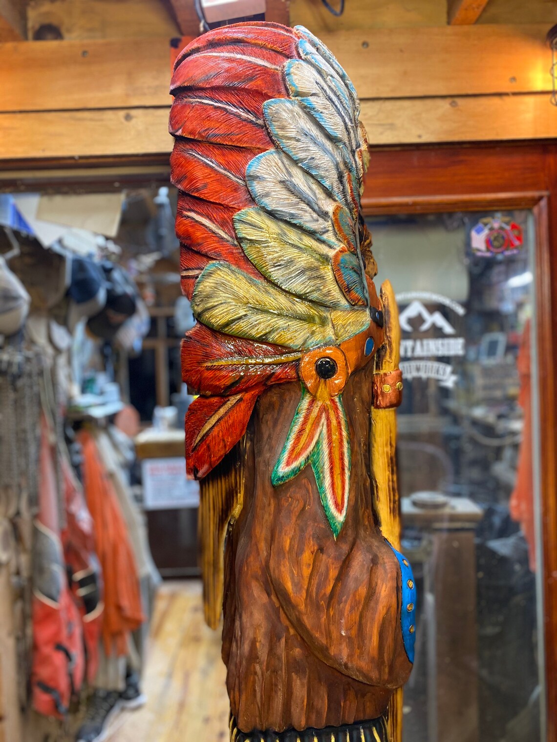 Cigar Store Indian : Chainsaw Carving - Etsy