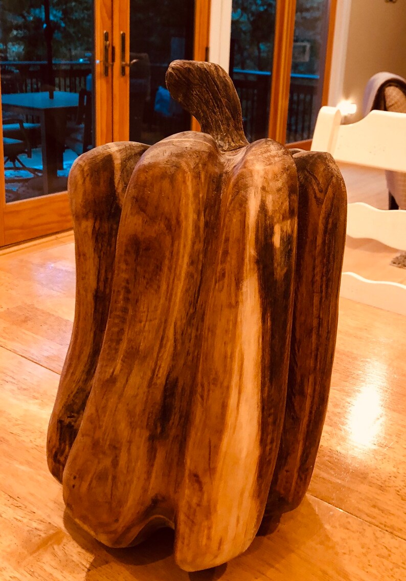 Chainsaw Carving: Wood Carved Pumpkins - Etsy