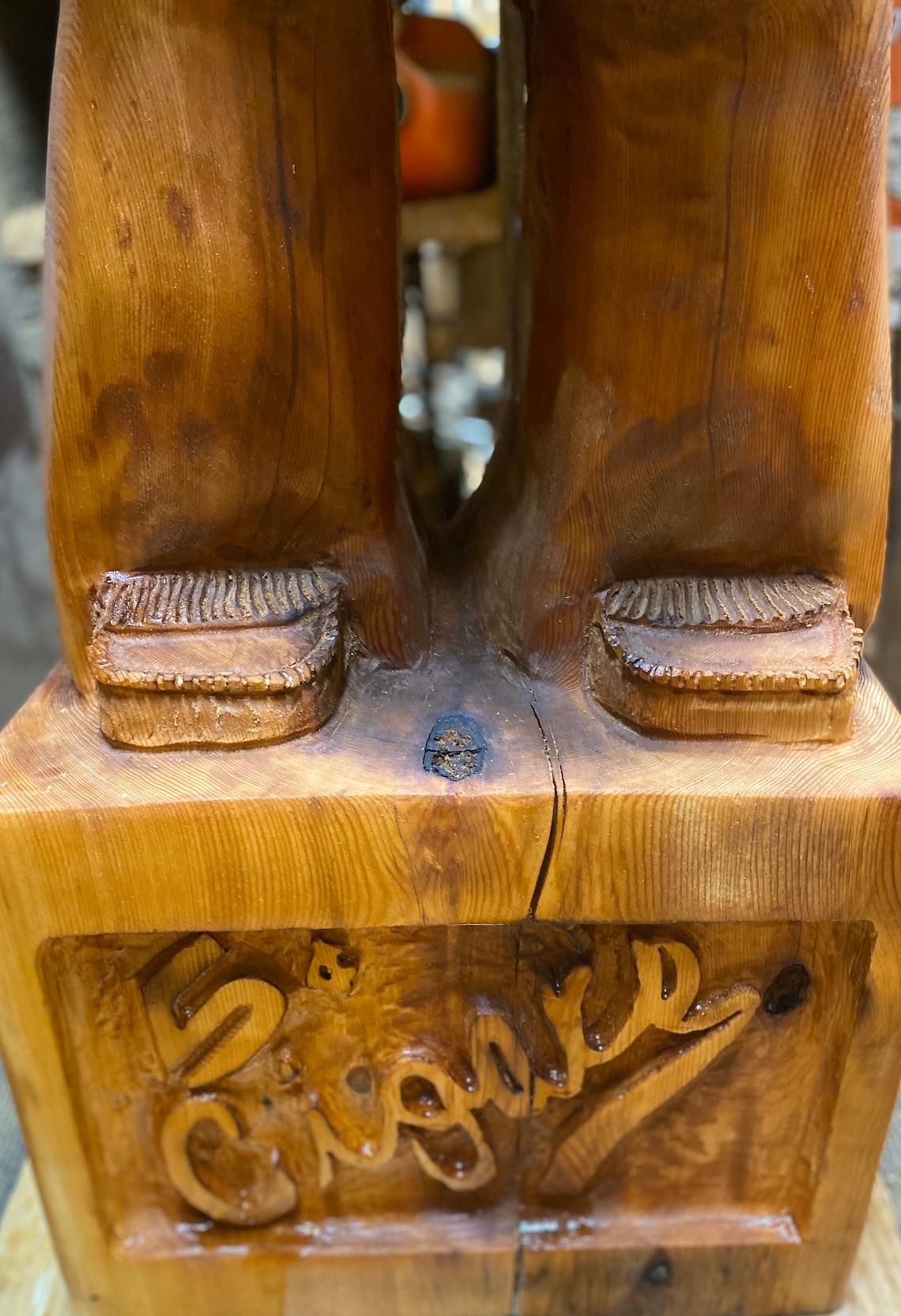 Cigar Store Indian Chainsaw Carving Sean Hanifee - Etsy