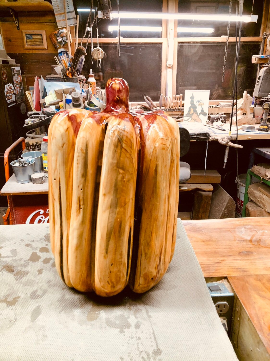 Chainsaw Carving: Wood Carved Pumpkins - Etsy