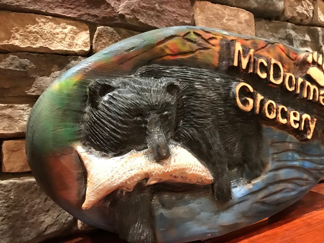 Custom Carved Wood Signs, Hand Carved Wood Business Sign, Hand Carved ...