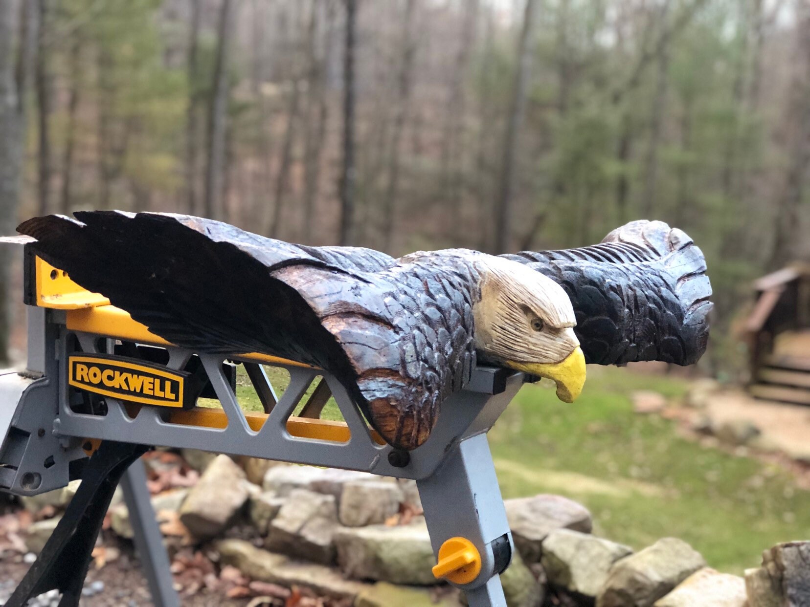 Chainsaw Carved Eagle - Etsy