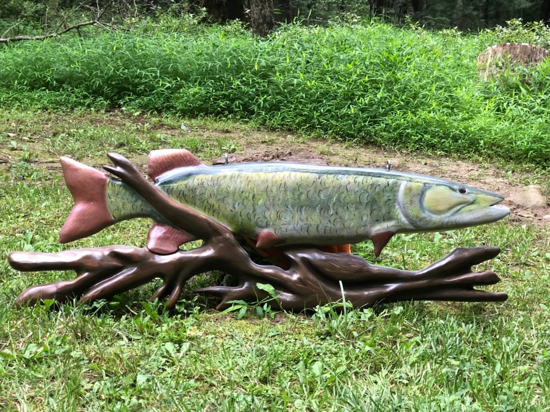 4' Musky (pick Your Fish) Chainsaw Carving: Musky Hunters - Etsy