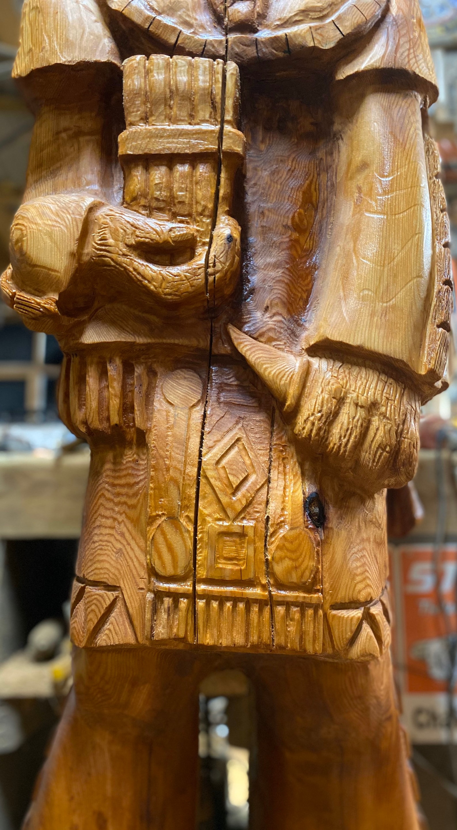 Cigar Store Indian Chainsaw Carving Sean Hanifee - Etsy