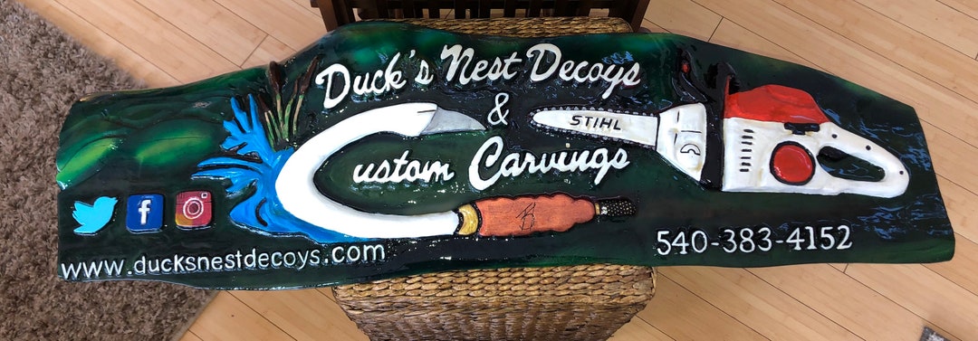 Hand Carved Wood Signs - Etsy