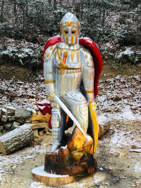 Chainsaw Carved Knight - Etsy