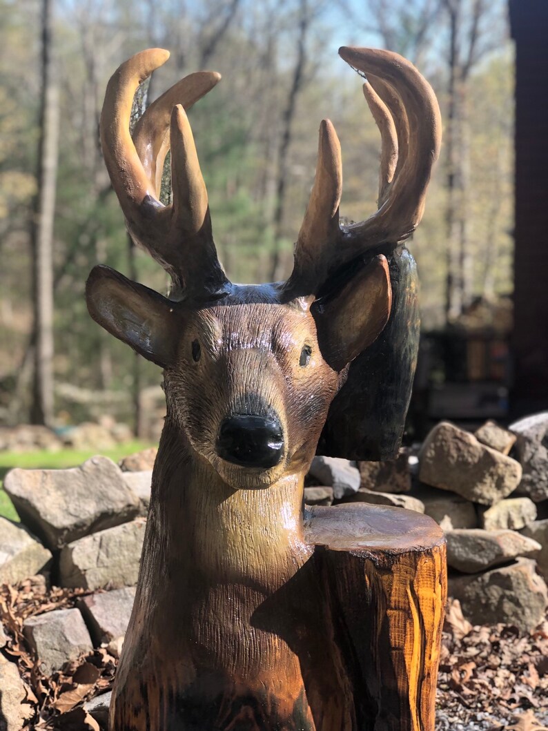 Chainsaw Carved Bench: Hunt Camp, but Any Theme Can Be Accomplished ...