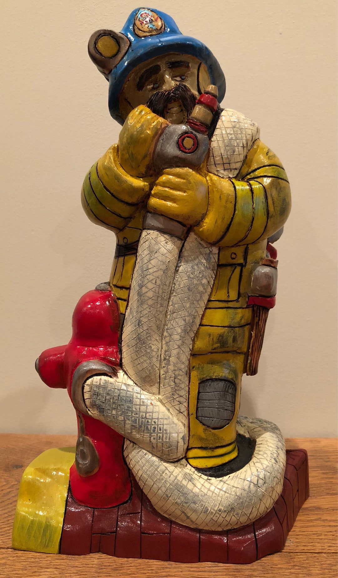 Fireman, Chainsaw Carving 4' - Etsy